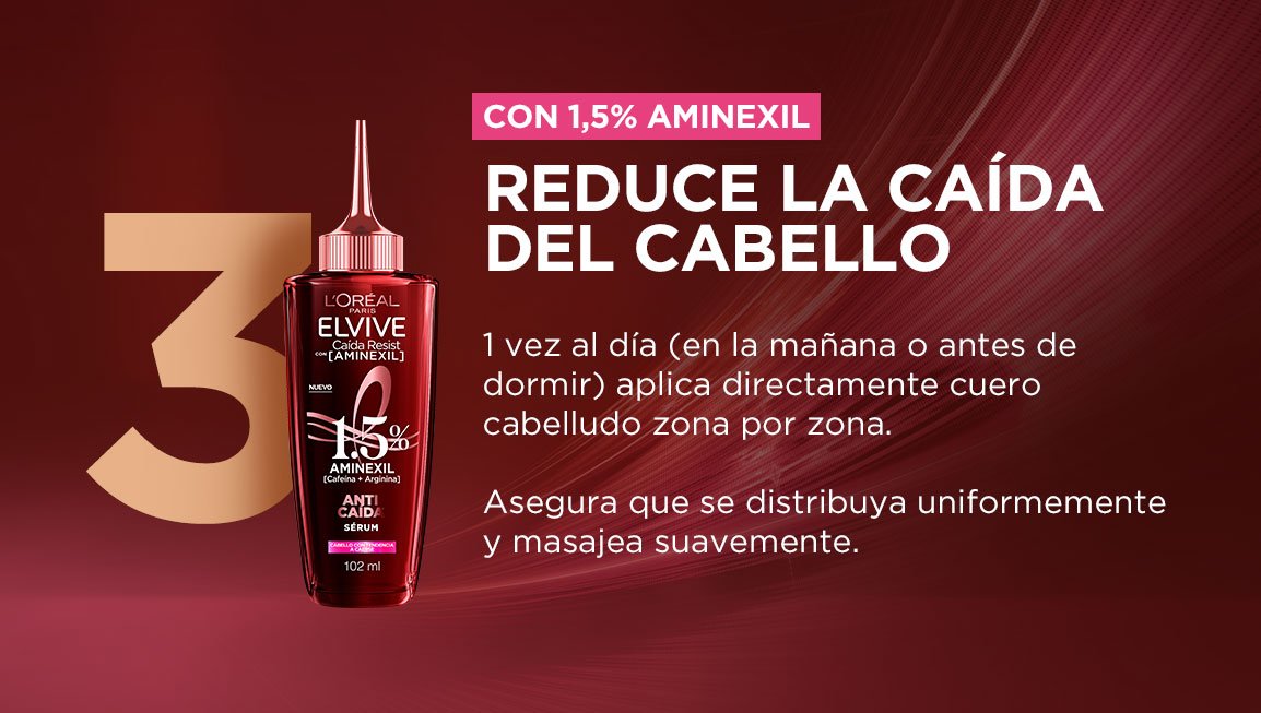 Elvive Caída Resist Aminexil: Fortalece tu Cabello y Combate la Caída