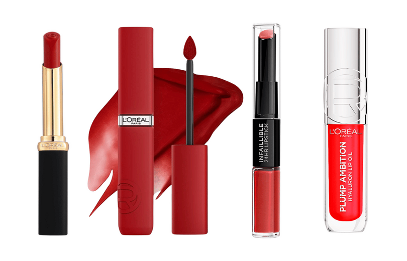 1. Maquillaje natural para el día: frescura con un toque de rojo