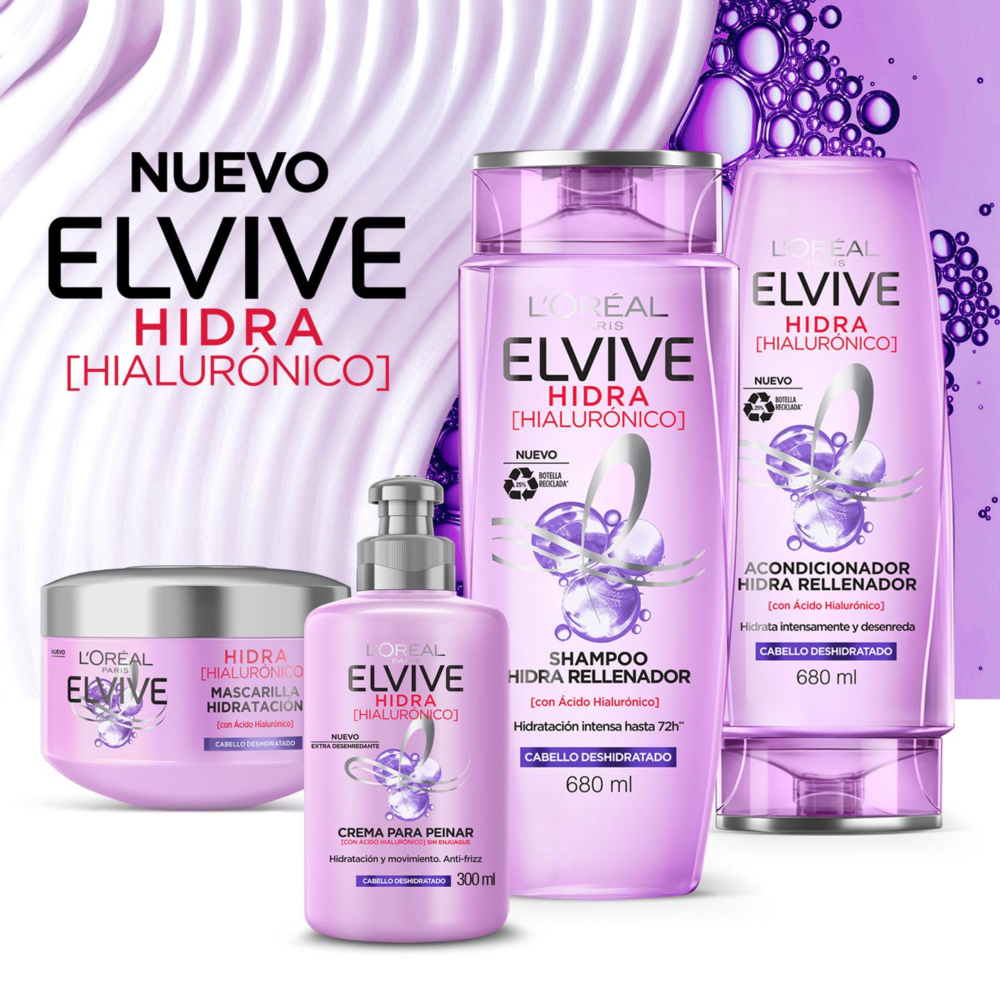 Nuevo shampoo Hidra Hialurónico de Elvive L'Oréal Paris Nuevo shampoo Hidra Hialurónico de Elvive L'Oréal Paris