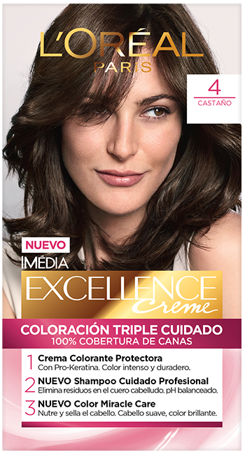 IMÉDIA EXCELLENCE CREME Tintura Tinte permanente 4 Castaño | L'Oréal Paris