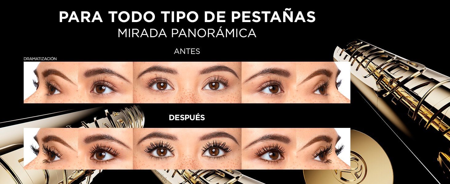 Volume Million Lashes Maquillaje de ojos Panorama Mascara A Prueba de ...