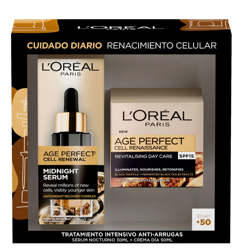 Pack Age Perfect Crema día + Midnight Serum - L'Oréal Chile