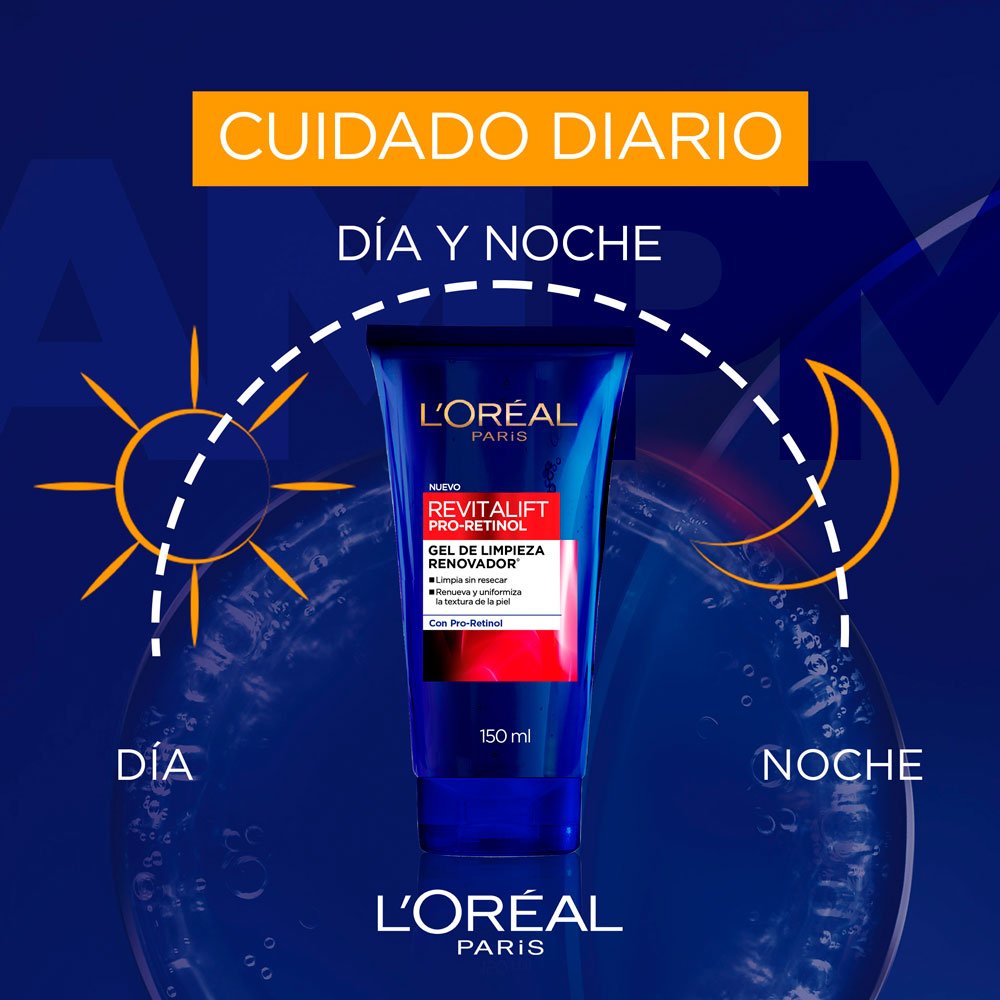 Gel de Limpieza Renovador con Pro-Retinol Revitalift| L'Oréal Paris