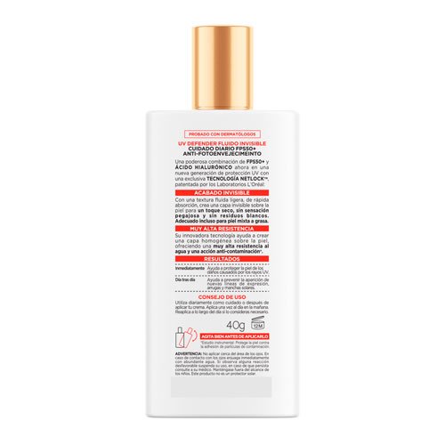 UV Defender Cuidado Solar Fluido FPS 50+ | L'Oréal Paris
